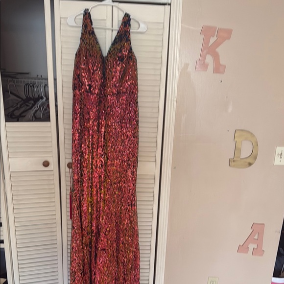 Dresses | Elegant Multicolor Sequin Prom Dress | Poshmark